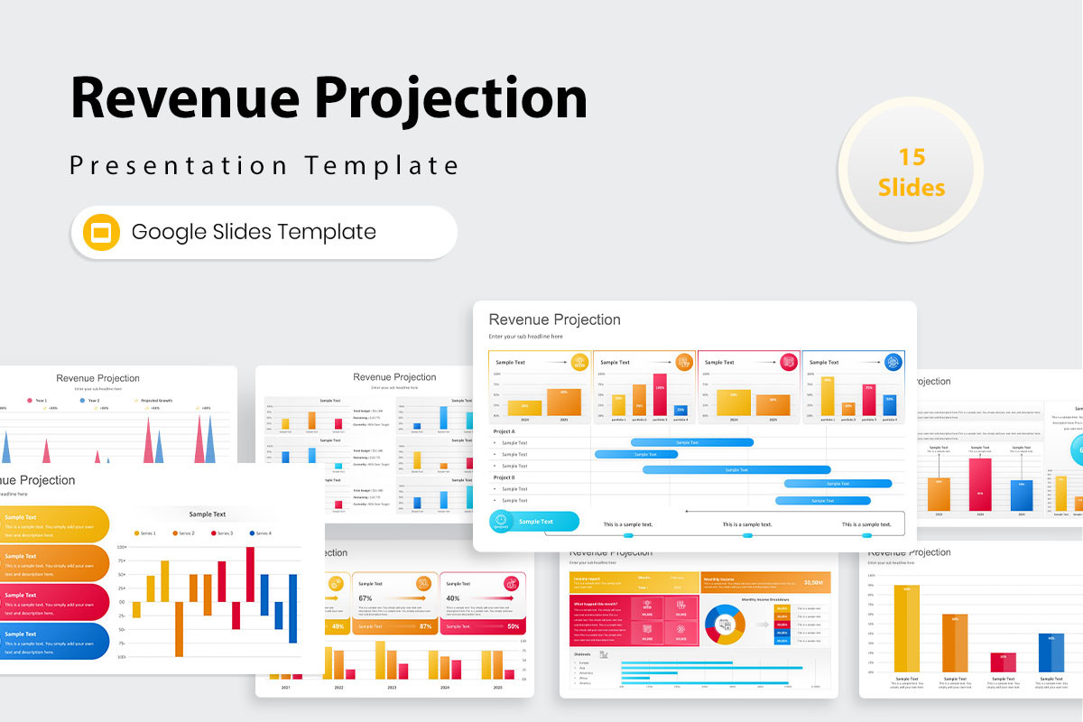 Revenue Projection Google Slides Presentation Template | Nulivo Market