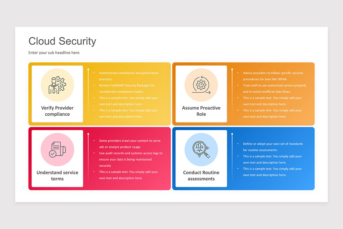 Cloud Security PowerPoint Presentation Template | Nulivo Market
