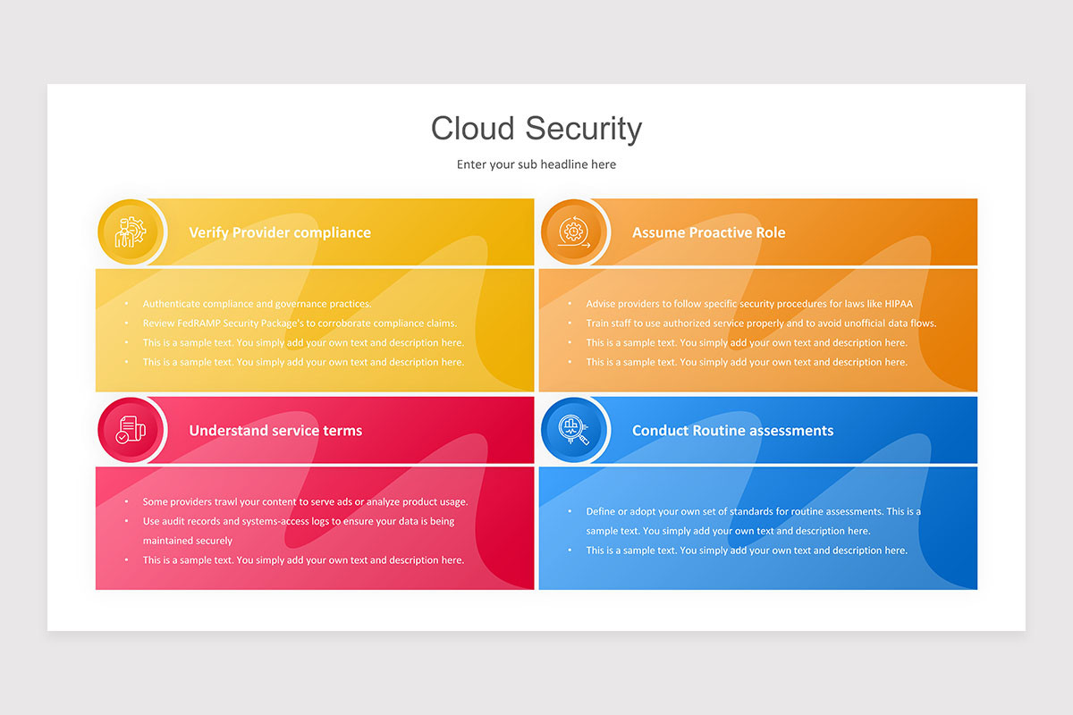 Cloud Security PowerPoint Presentation Template | Nulivo Market