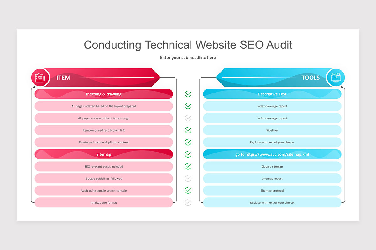 Website SEO Audit PowerPoint Presentation Template | Nulivo Market