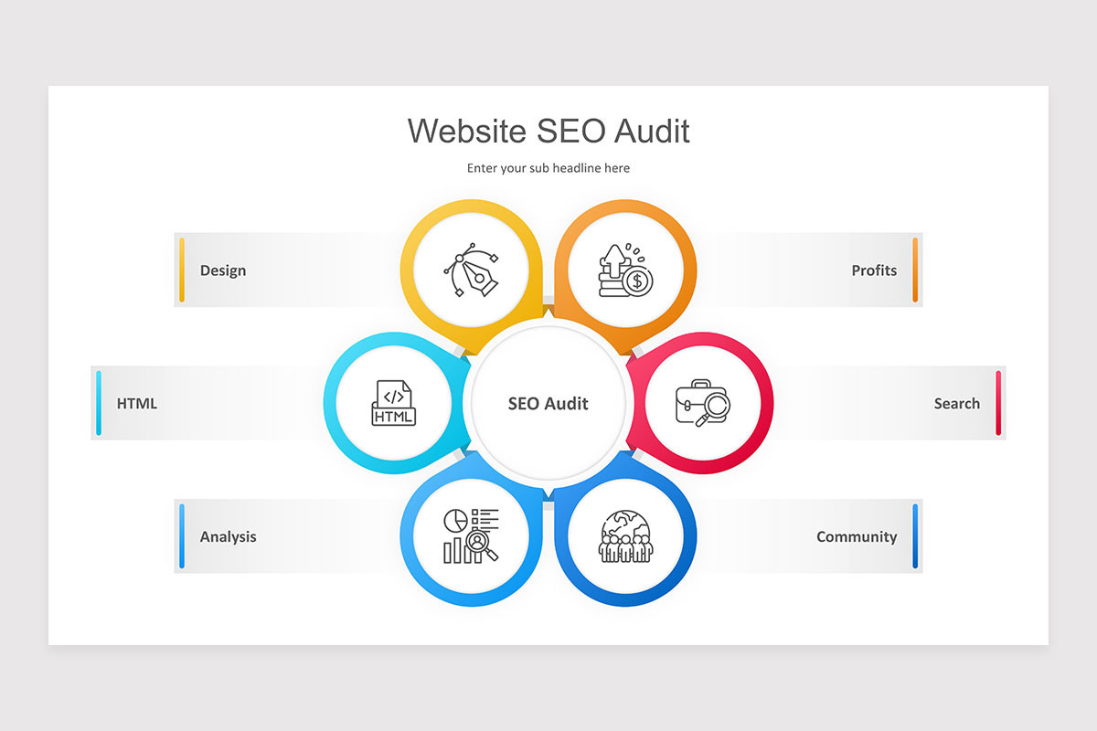 Website SEO Audit PowerPoint Presentation Template | Nulivo Market