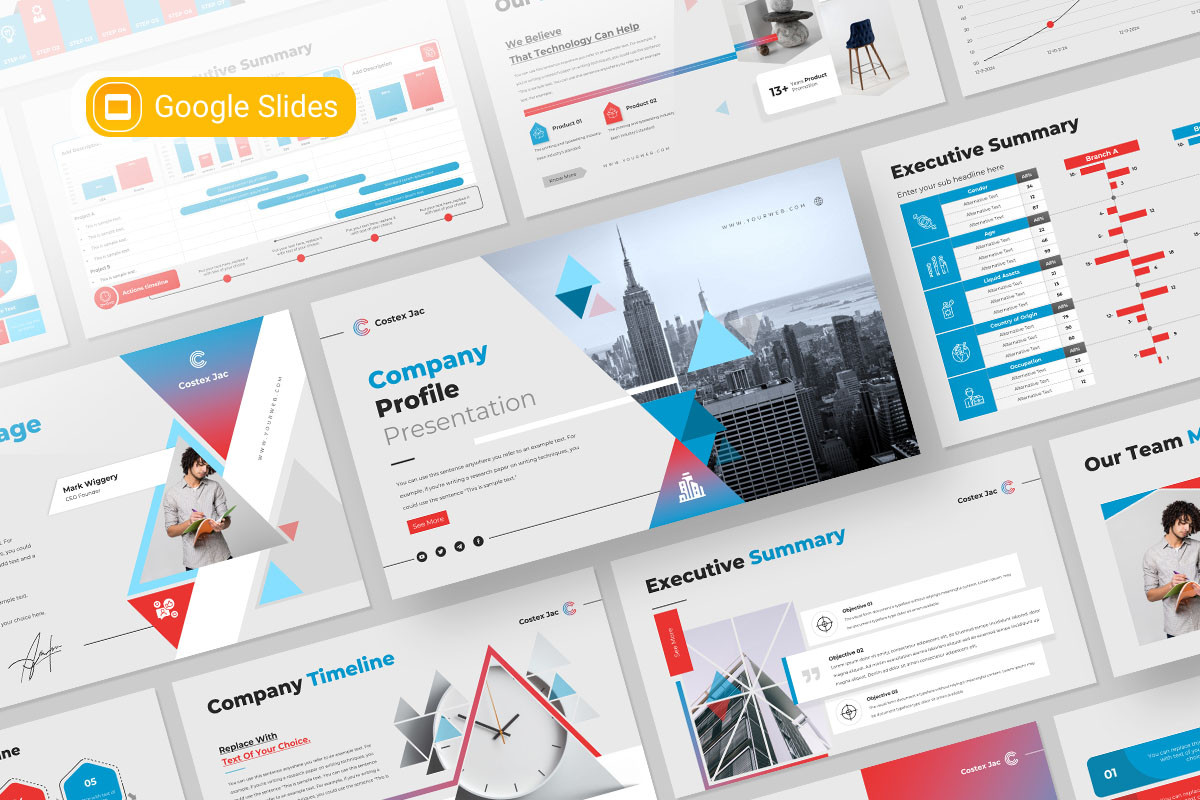 Company Profile Google Slides Presentation Template | Nulivo Market