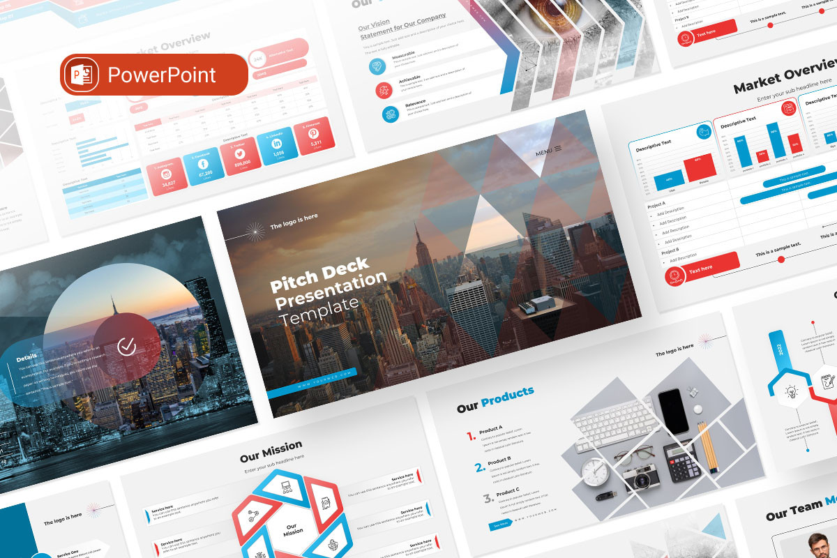 Pitch Deck PowerPoint Presentation Template | Nulivo Market
