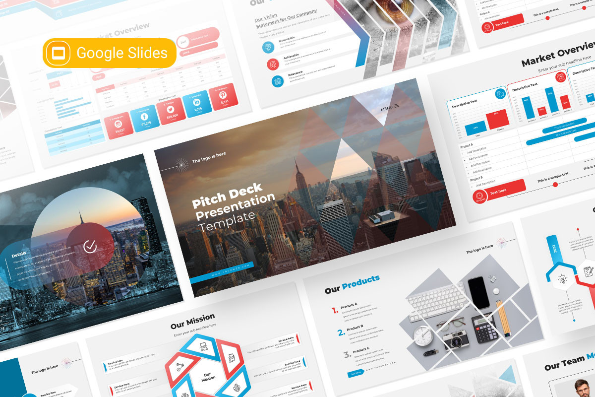 Pitch Deck Google Slides Presentation Template | Nulivo Market