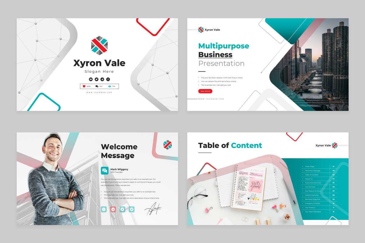 Multipurpose Business Google Slides Presentation Template | Nulivo Market