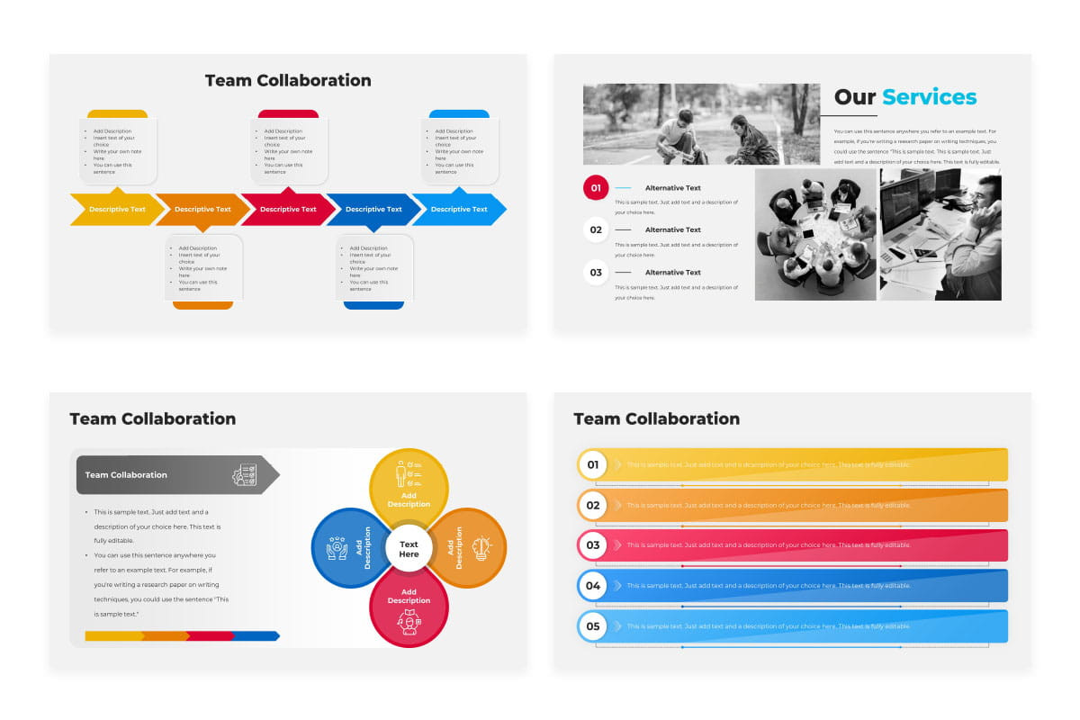 Team Collaboration PowerPoint Presentation Template | Nulivo Market