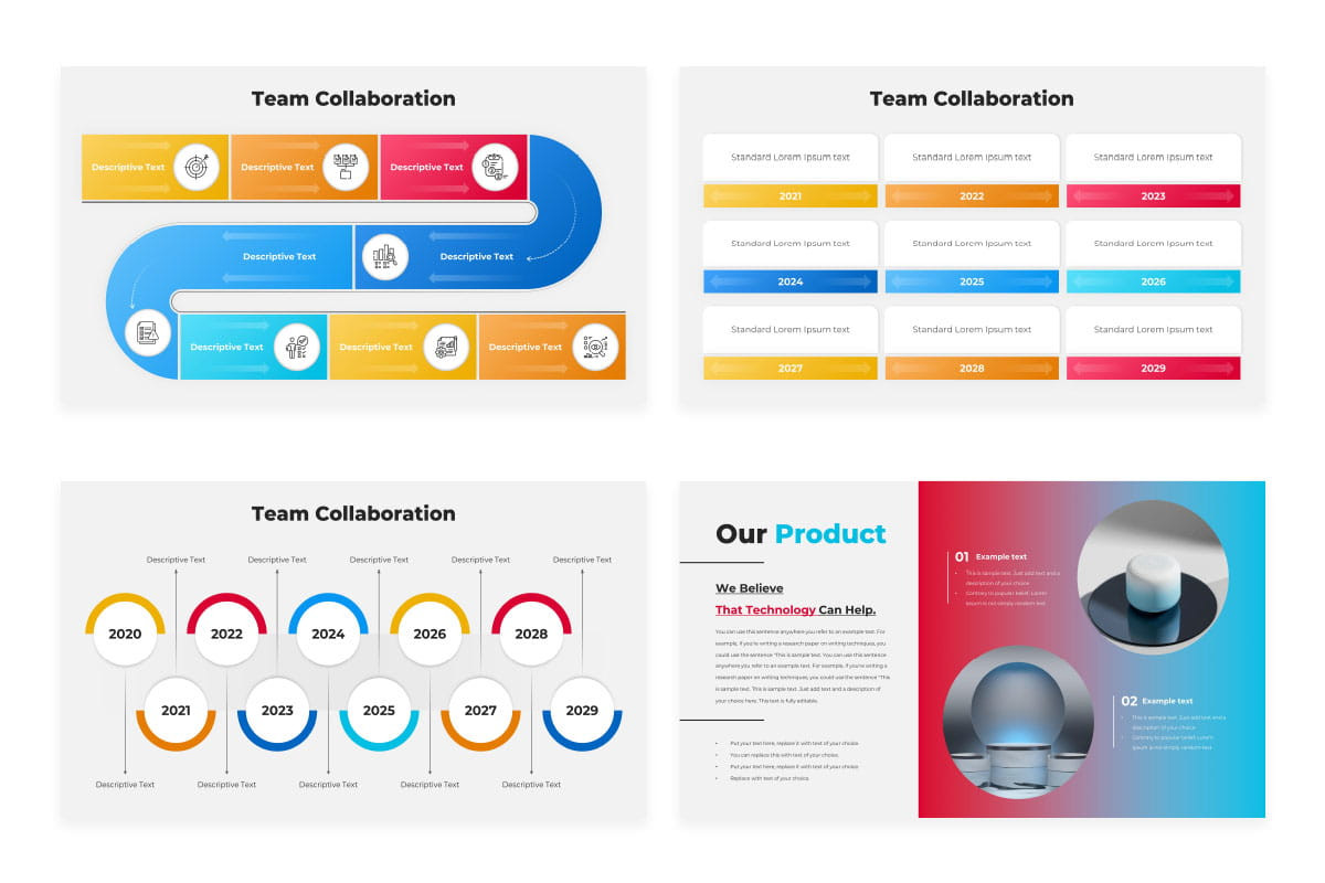 Team Collaboration Keynote Presentation Template | Nulivo Market